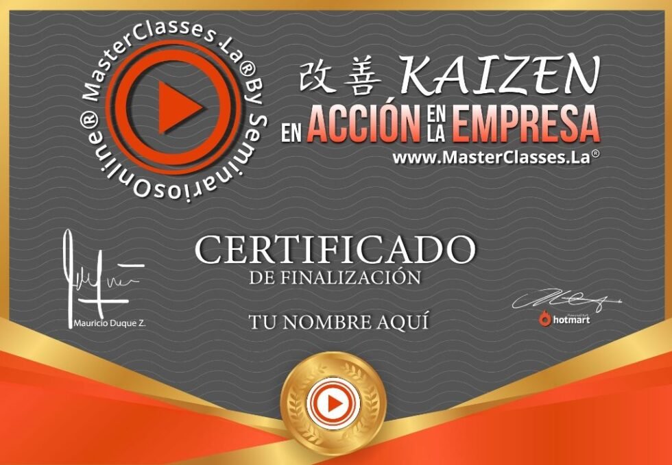 Kaizen en Acción en la Empresa Curso Online - Cursos Online y Editorial