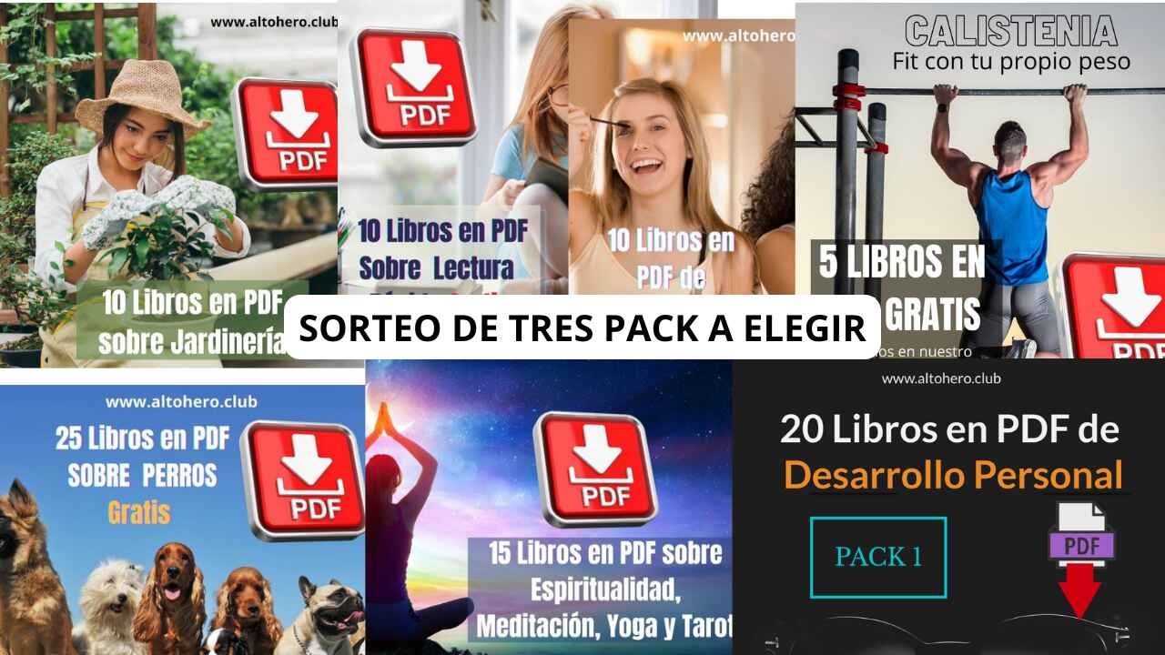 Sorteo de Packs de Libros en PDF - Cursos Online y Editorial